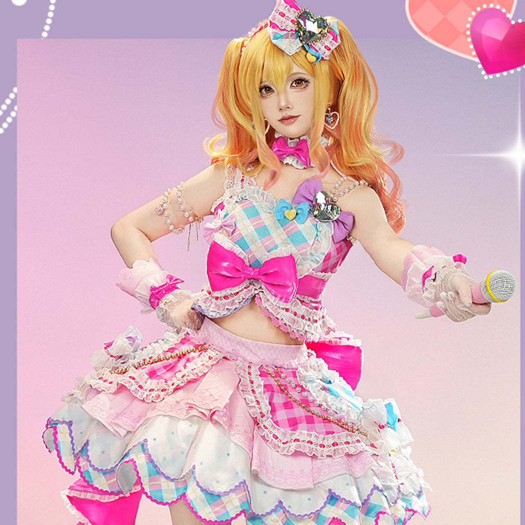 【Nekocos】Anime Aikatsu! Cosplay Nijino Yume Cosplay Costume Premium Ed